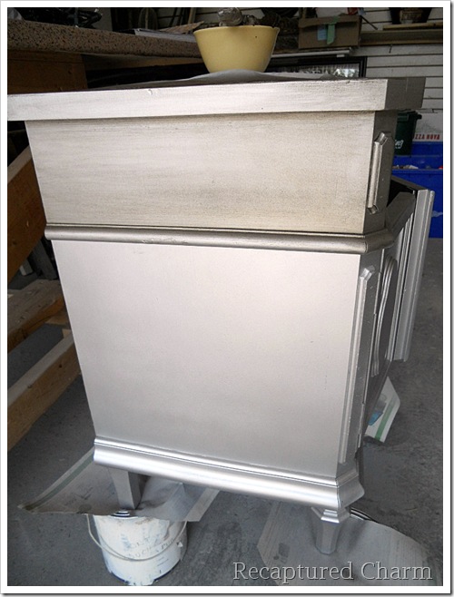 Recaptured Charm: Night Stands in Metallic of course!